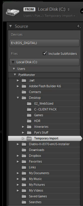 How to Import Images from a Hard Drive into Lightroom 4