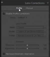 How to Correct Distortion and Lens Vignette with the Lens Corrections ...