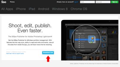 How To Upload Photos To 500px Using Lightroom 5
