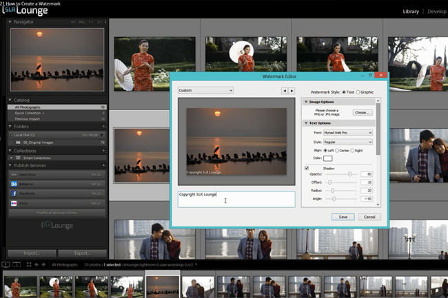 How to Create a Watermark in Lightroom