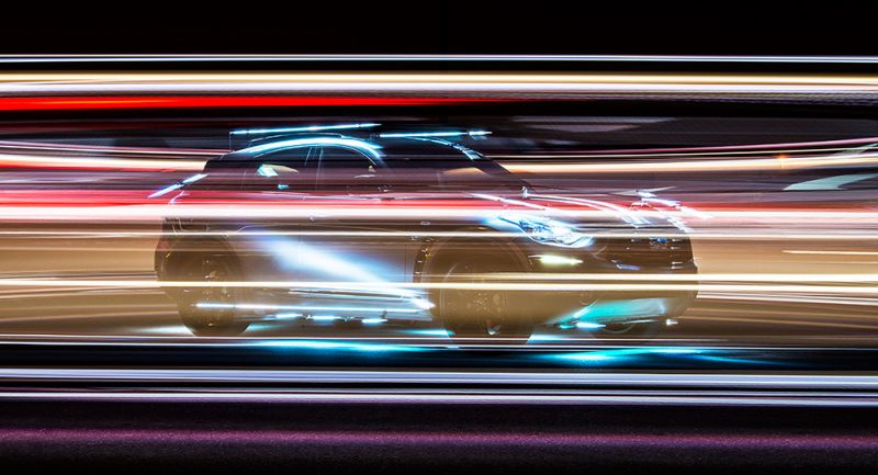 Using Cars As Light Painting Tools To Create Images For Infiniti Motors