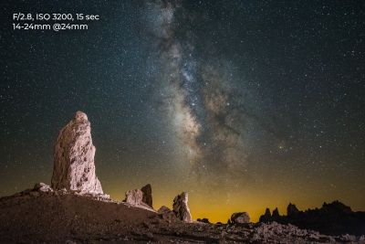 Camera settings for milky way photography