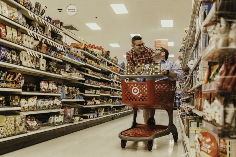 Photographer Captures Lifestyle Engagement Photos At Target