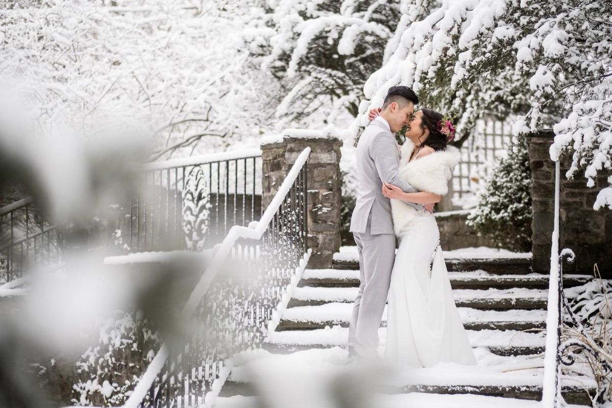 20+ Inspiring Snow Wedding Pictures