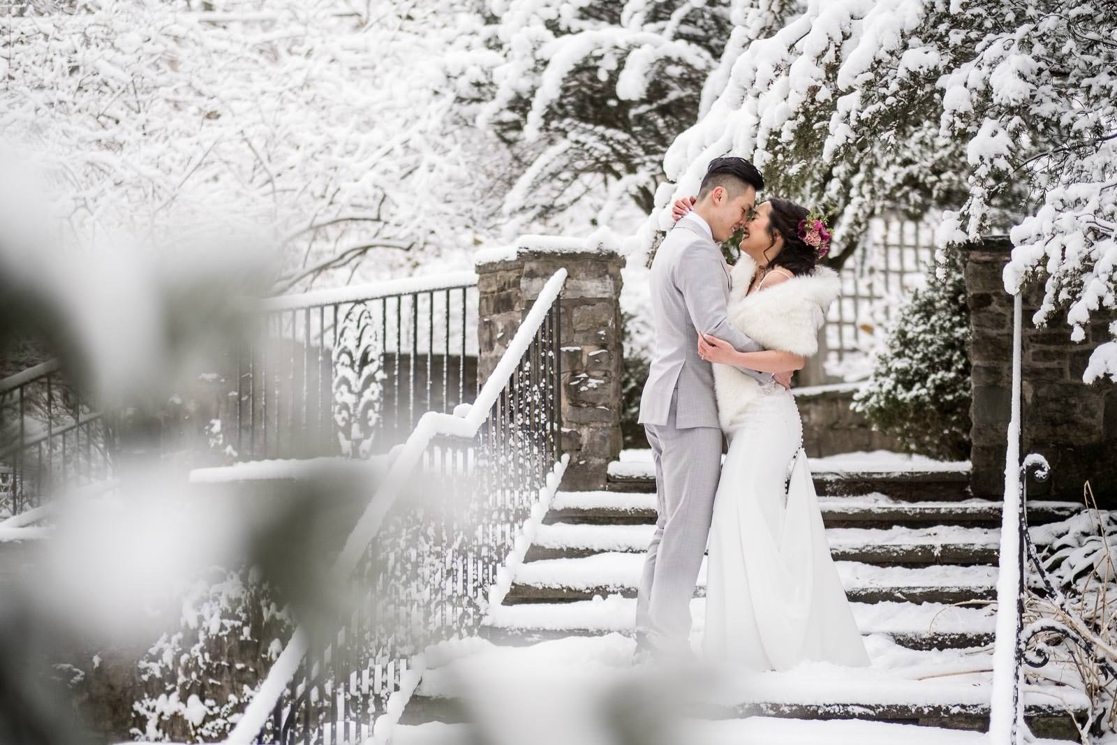 20+ Inspiring Snow Wedding Pictures