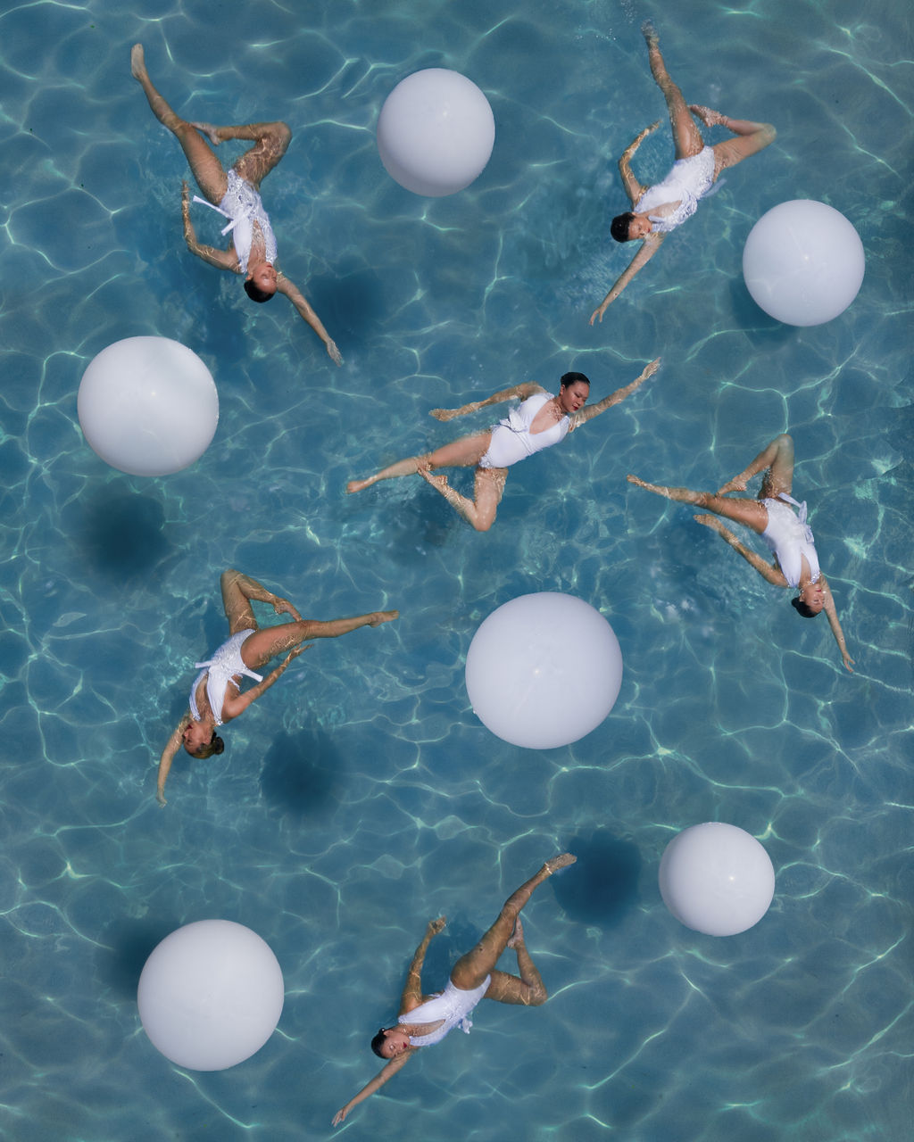 Aerial Photography Series | The Beauty of Synchronized Swimming From Above