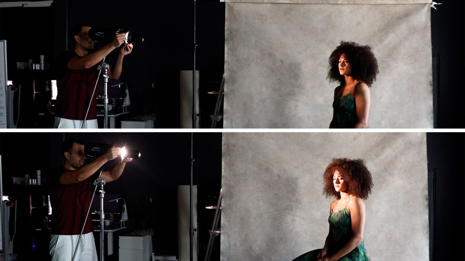 An Unconventional TWO Light Studio Portrait Setup