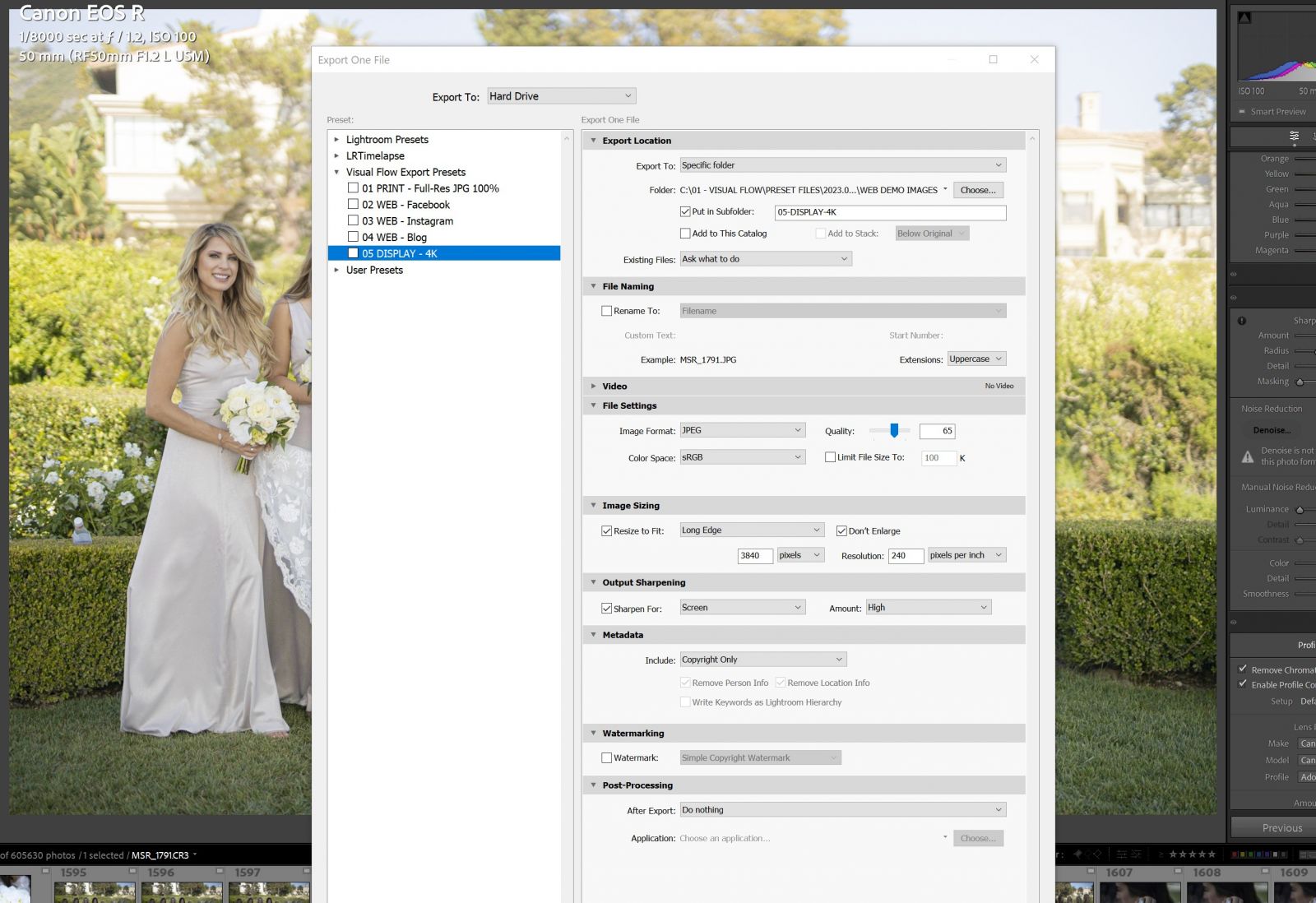 Lightroom Export Settings For Instagram