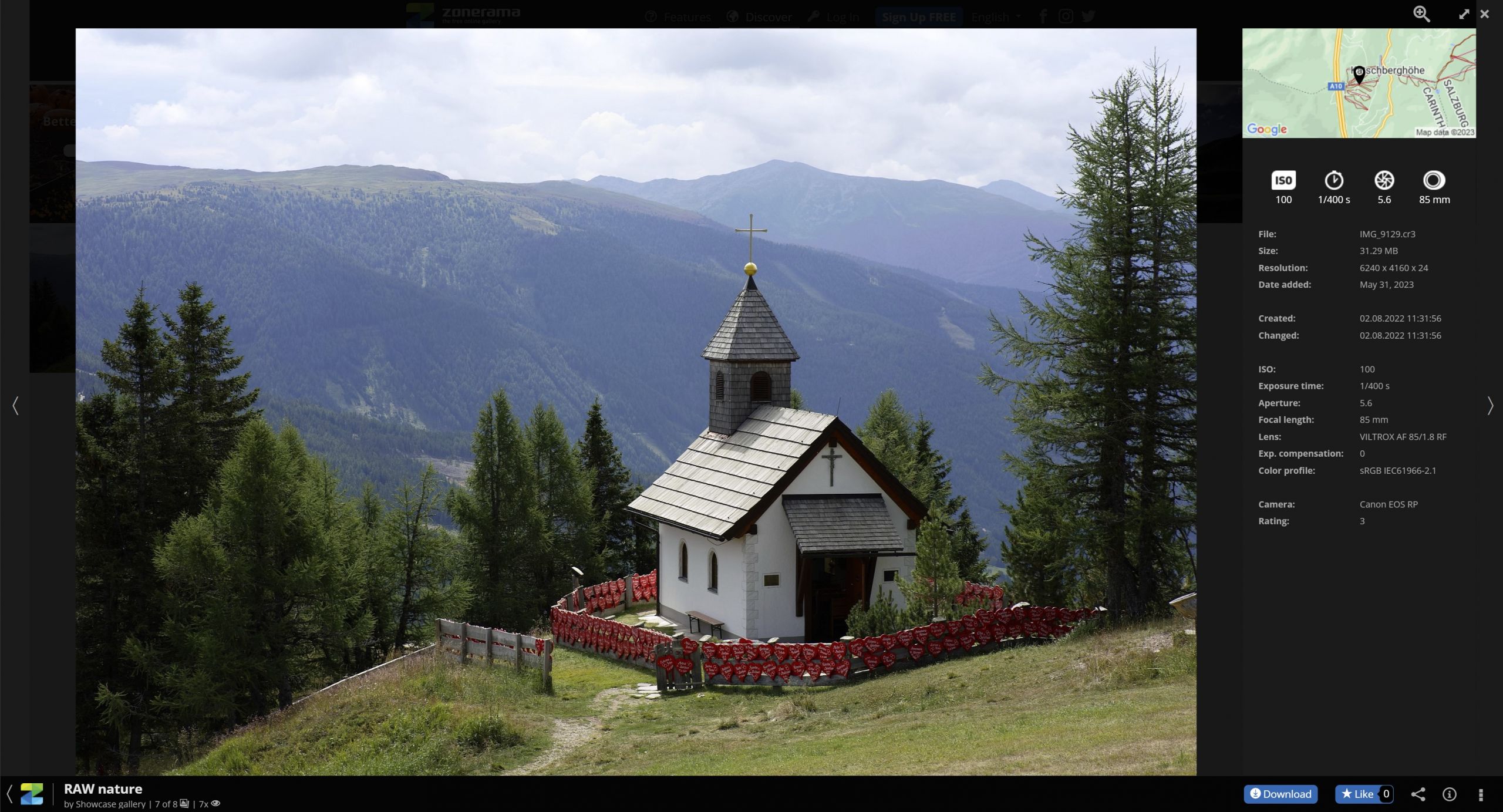 Web Gallery Zonerama Premieres HDR, AVIF & HEIC and RAW Support