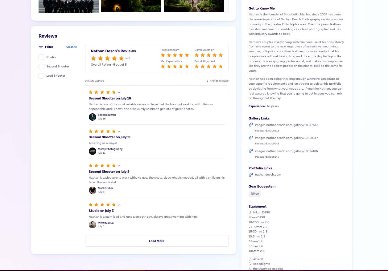 ShootWith.Me Review | Photographer's Marketplace for Finding Work and Hiring a Qualified Team