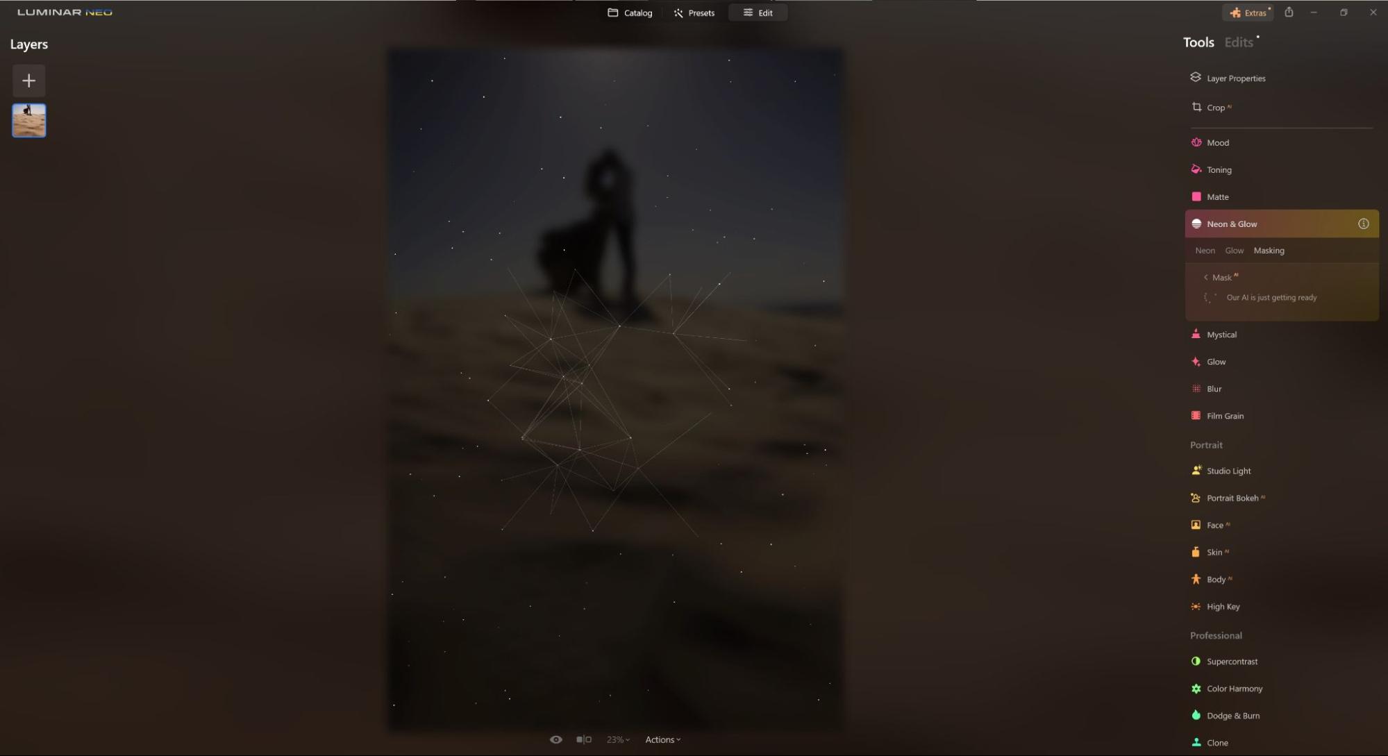 Using Luminar Neo To Create Studio Lighting and Special Effects