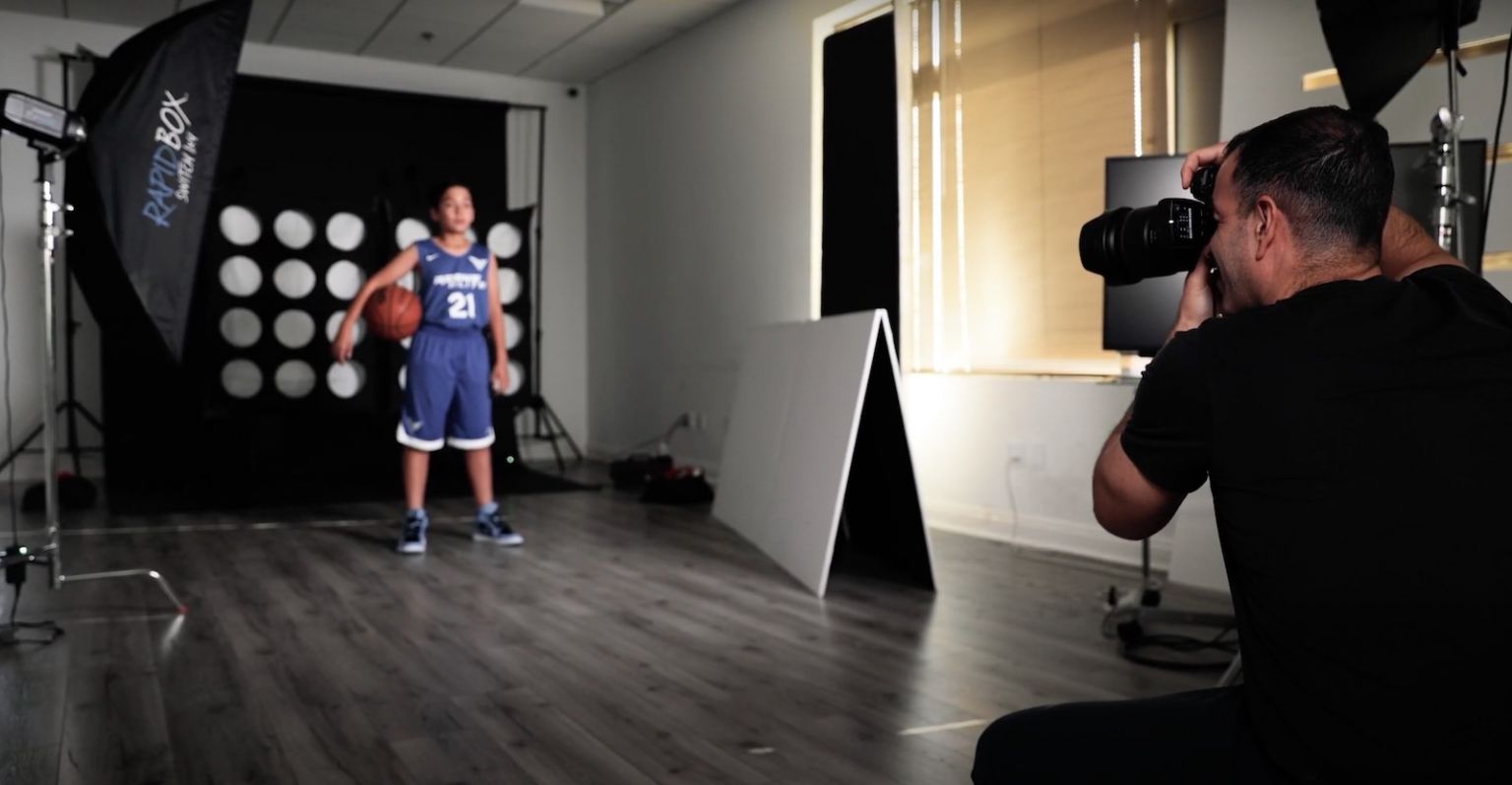 Dynamic 3-Light Sports Portrait Setup